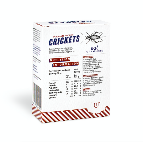 Buy Dark Chocolate Crickets NZ | Edible Insect Treats | Eat Crawlers ...