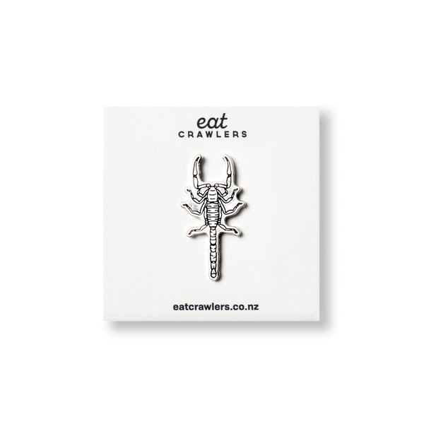 Buy Scorpion Enamel Pin NZ | Eat Crawlers Official Merch
